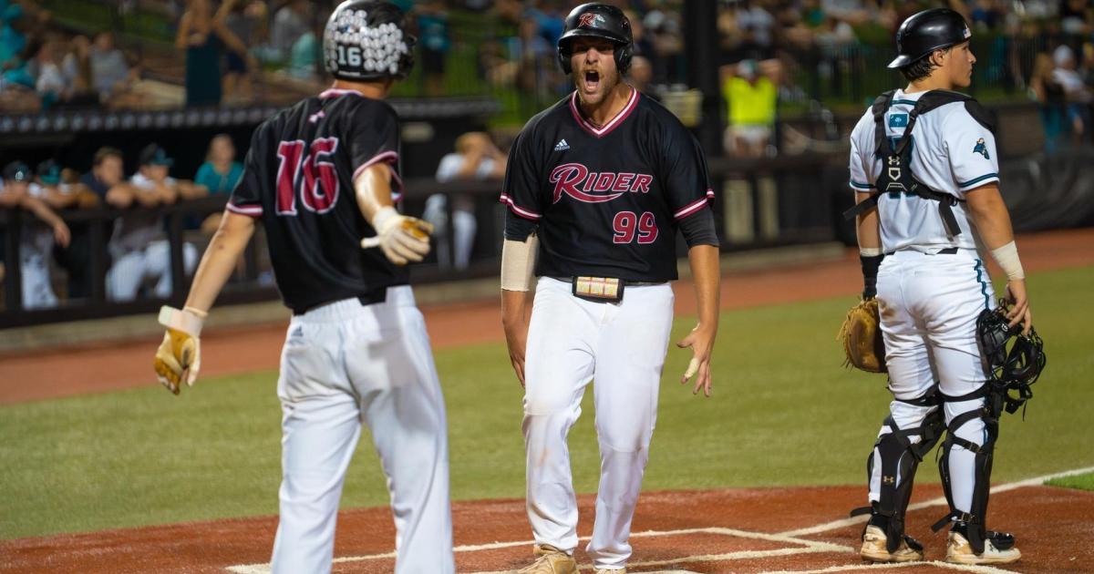 Baseball opens regional with extra innings victory | Rider University