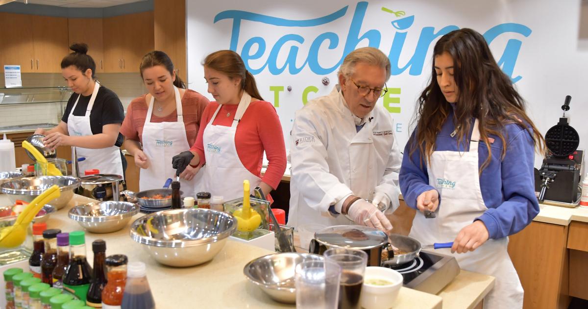 Rider opens new Teaching Kitchen with cooking competition | Rider ...