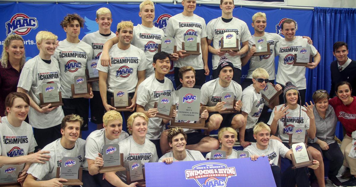 Men's Swimming & Diving captures 9th straight MAAC Championship | Rider ...