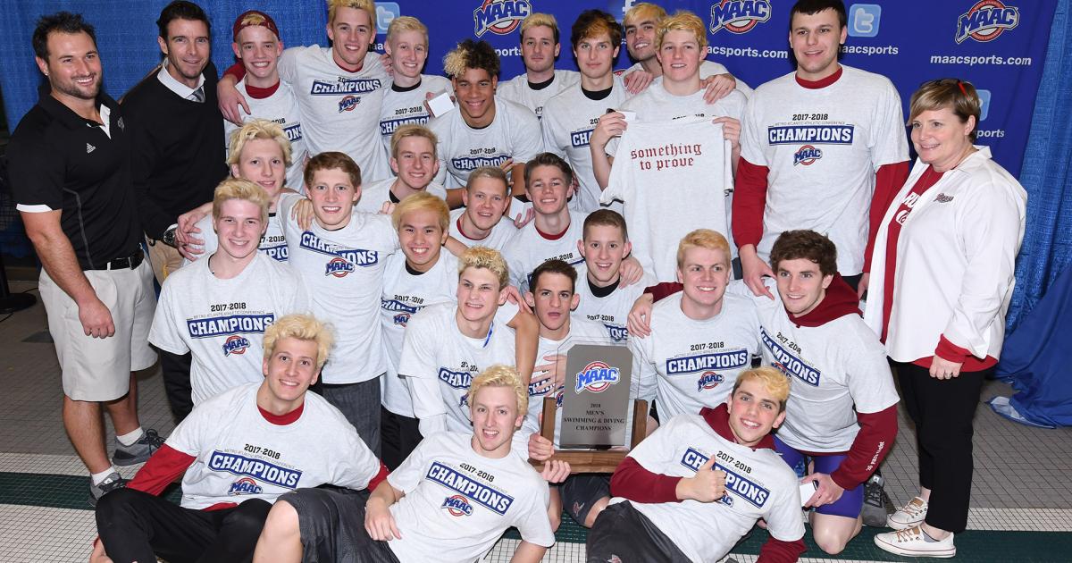 Men's swimming and diving team takes home 7th straight MAAC ...